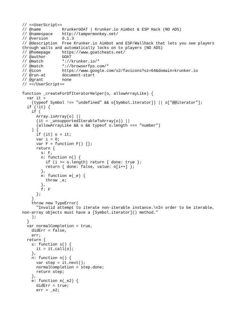 Krunker - Io Aimbot & ESP Hack | PDF | Software | Computer Engineering