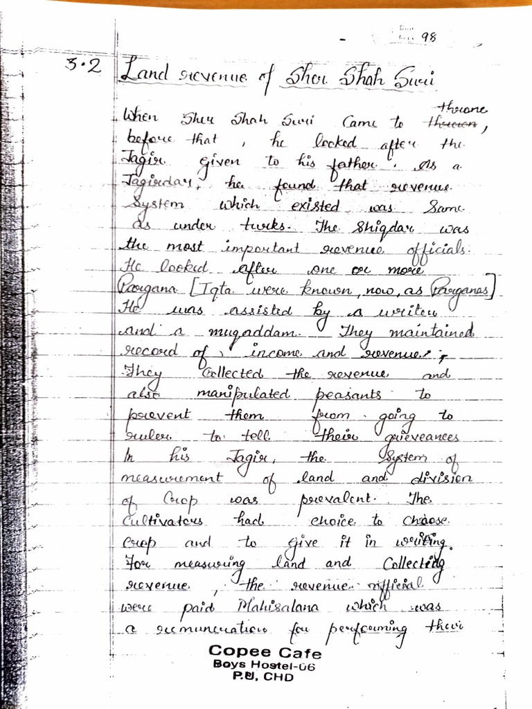 Land Revenue Under Sher Shah Suri | PDF