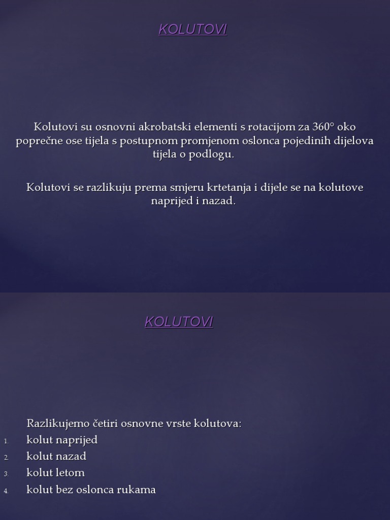 Kolut Naprijed | PDF