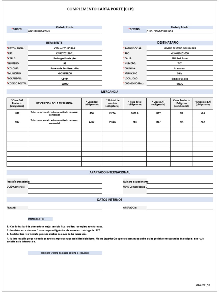 Remitente Destinatario | PDF