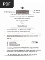 Physical Education 2023 CSEC Past Paper | PDF