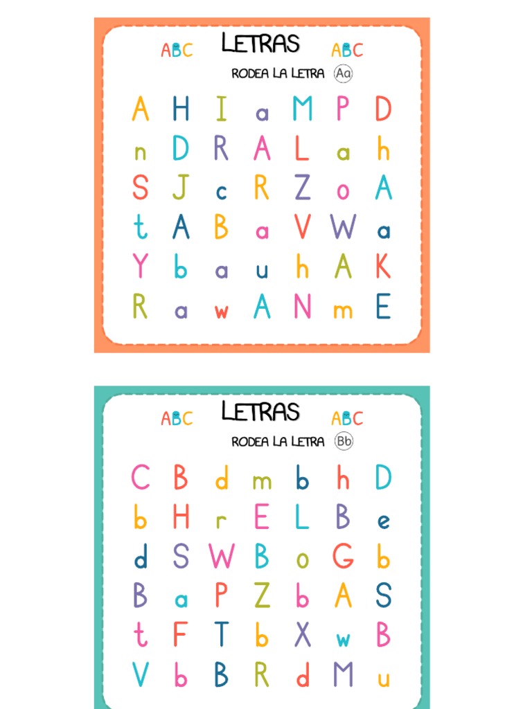 Trabajamos El Reconocimiento de Letras | PDF