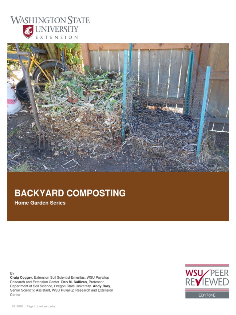 Backyard Composting | Download Free PDF | Compost | Decomposition