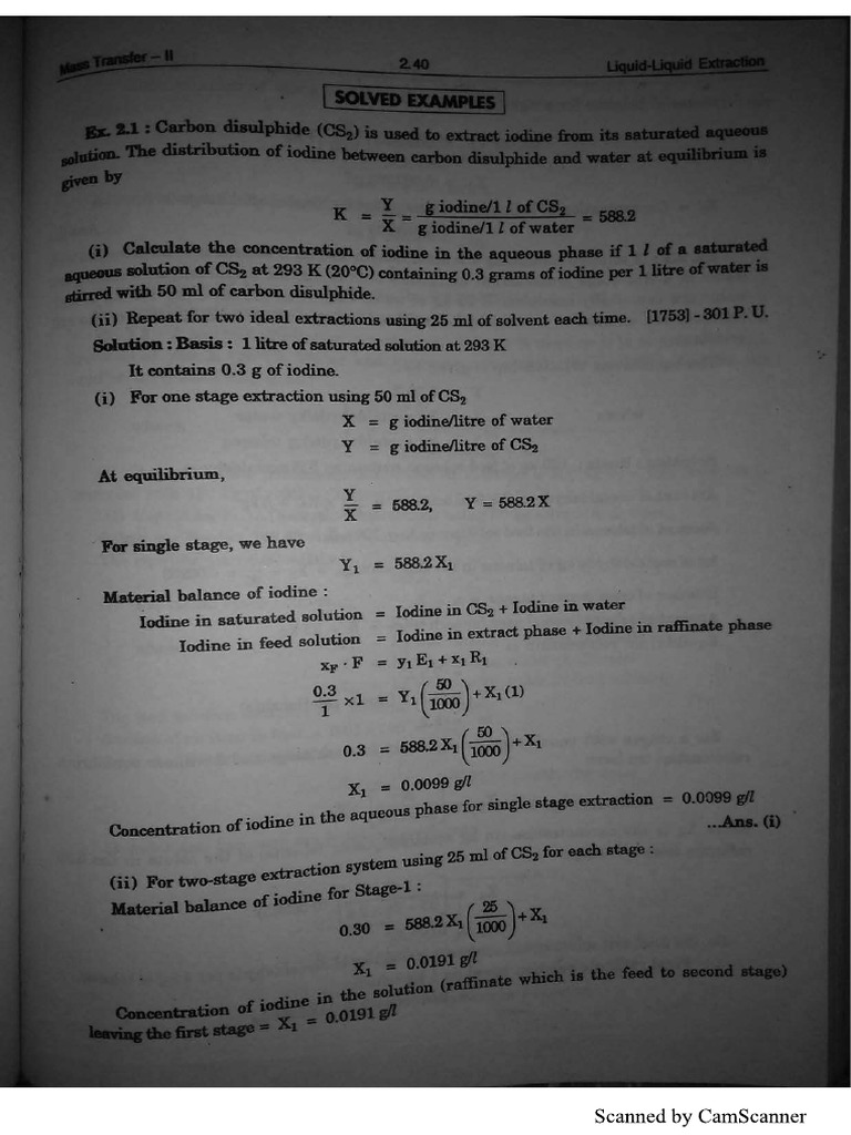 LLE Example Problems | PDF