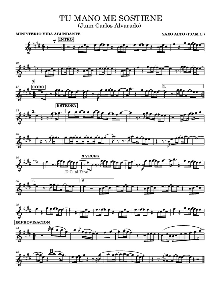 Tu Mano Me Sostiene | PDF