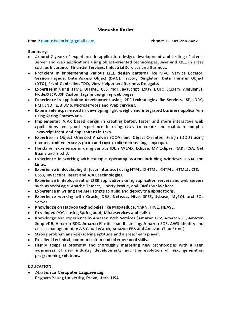 ManushaK Java | PDF | Spring Framework | Web Service