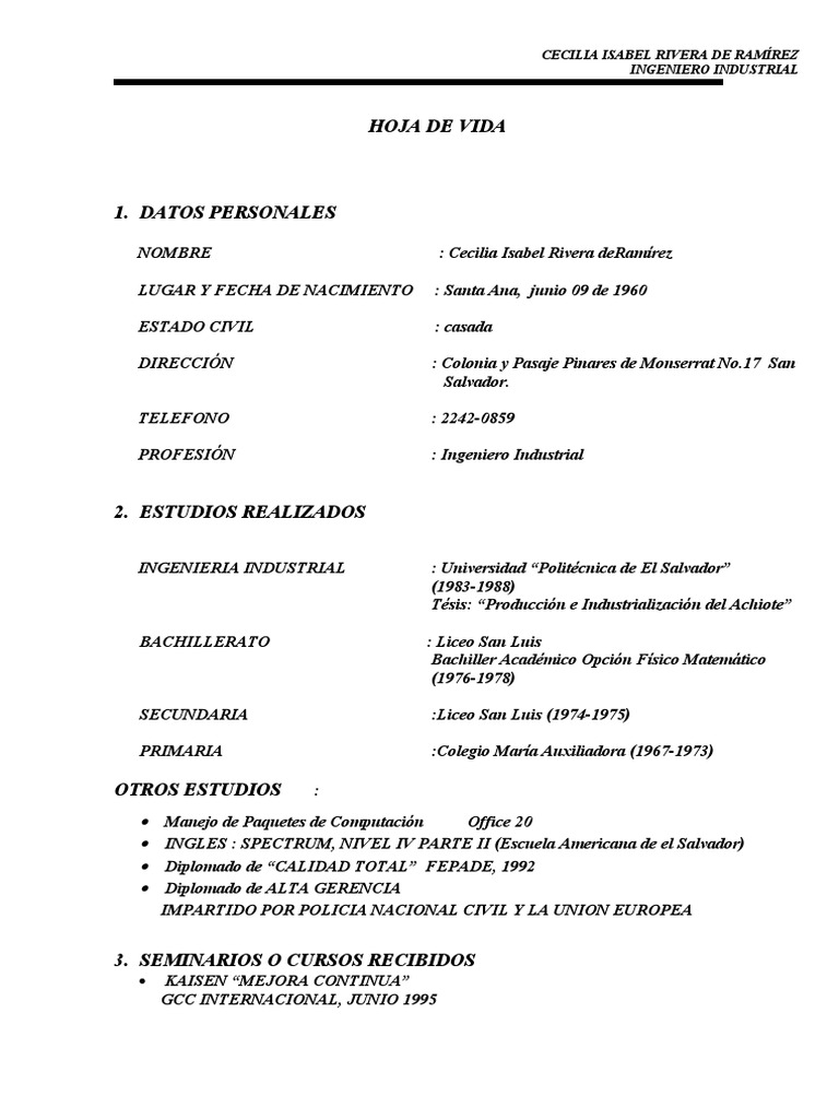 Cecilia Isabel Rivera de Ramírez | Descargar gratis PDF | Business | Economias