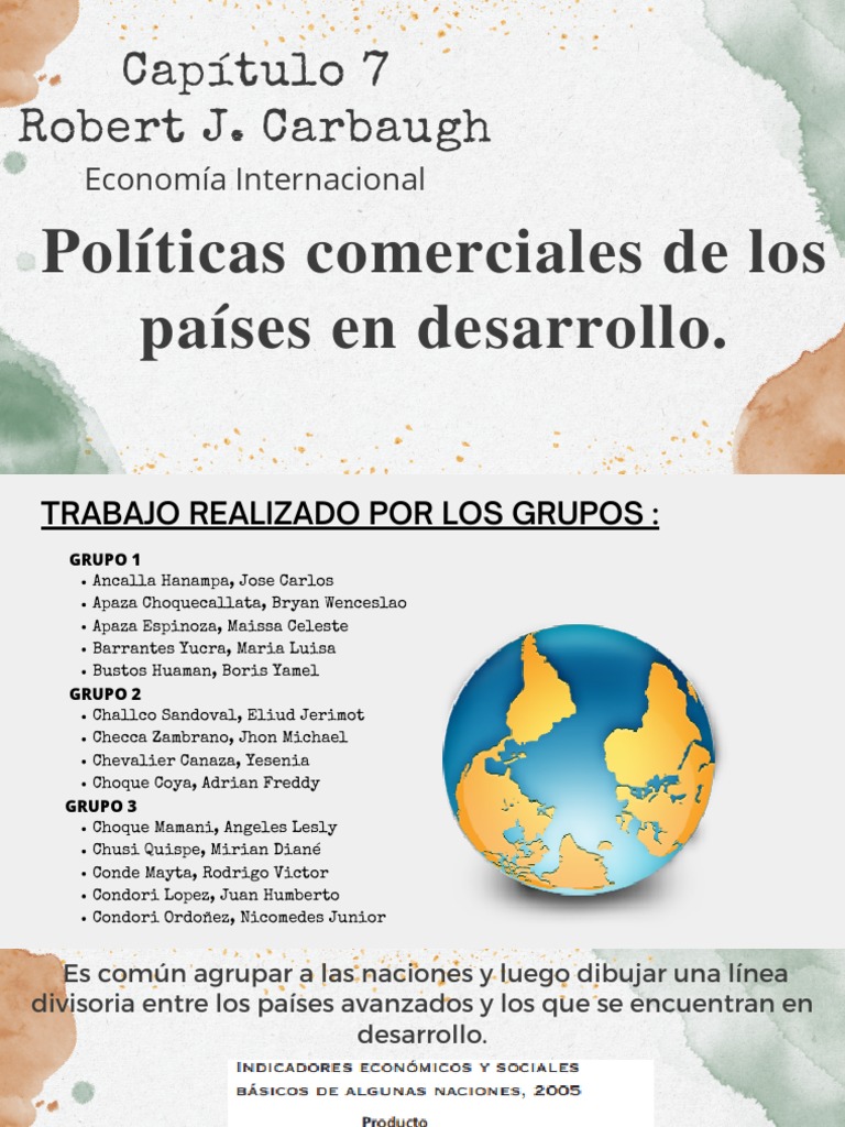 Capítulo 7 Carbaugh | PDF | Fondo Monetario Internacional | OPEP