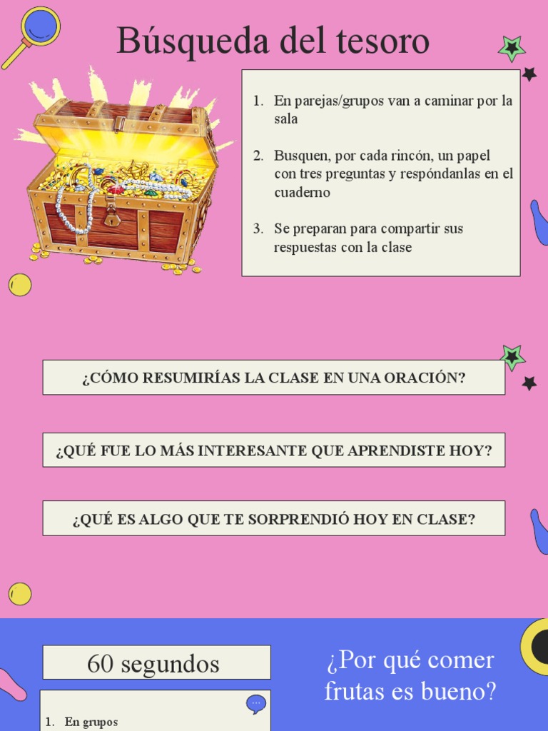 Búsqueda del tesoro: Una actividad para promover el aprendizaje ...