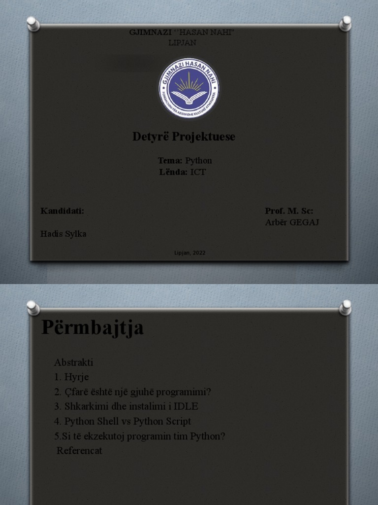 Python Presentation | PDF