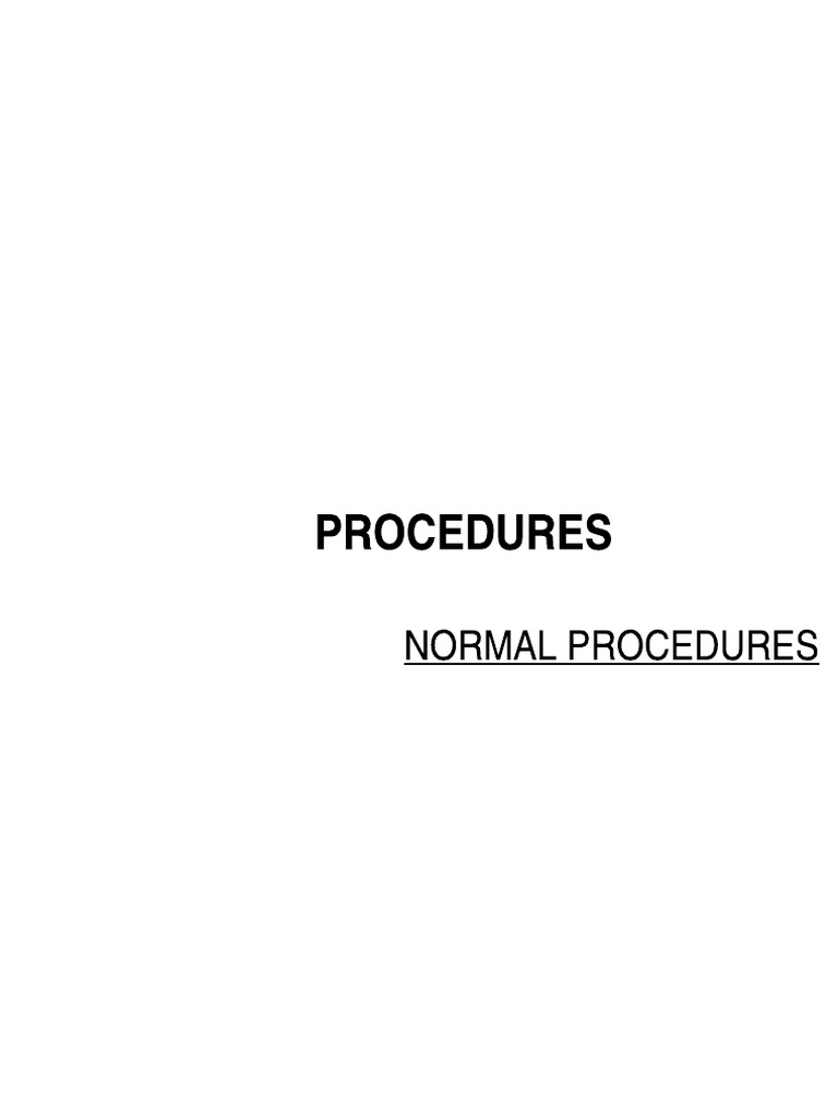 A350 - Normal Procedures | PDF