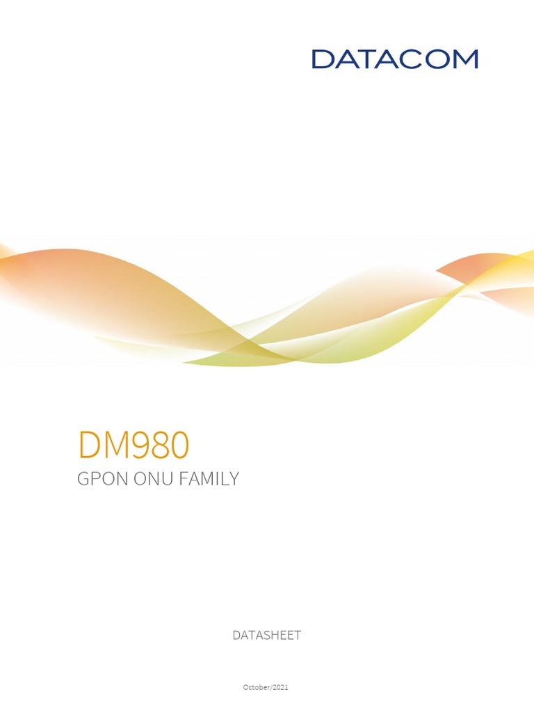 Dm986 414 Ont Datasheet Pdf Fiber To The X Internet