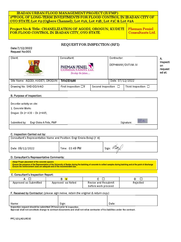 RFI For Orogun | PDF | Justice | Crime & Violence