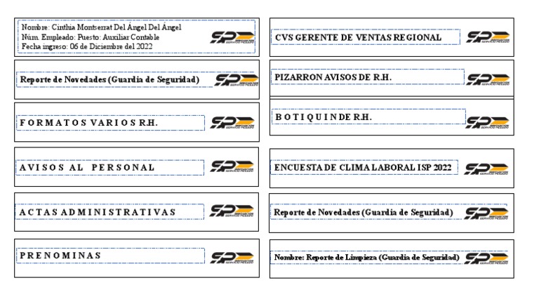 Etiquetas de Expedientes | PDF