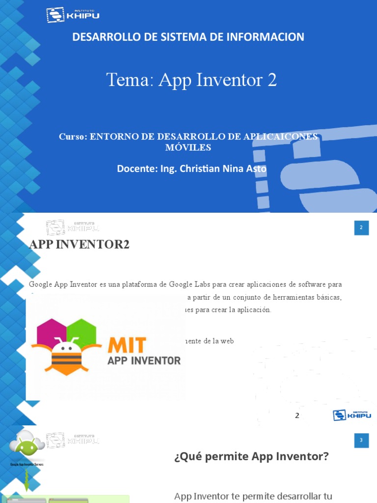 s3 AppInventor | PDF | Aplicación movil | Software de la aplicacion