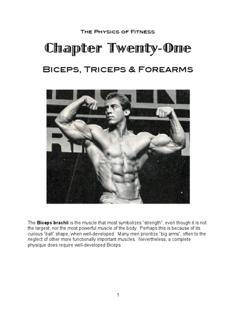 21 - Biceps, Triceps & Forearms | PDF | Elbow | Arm