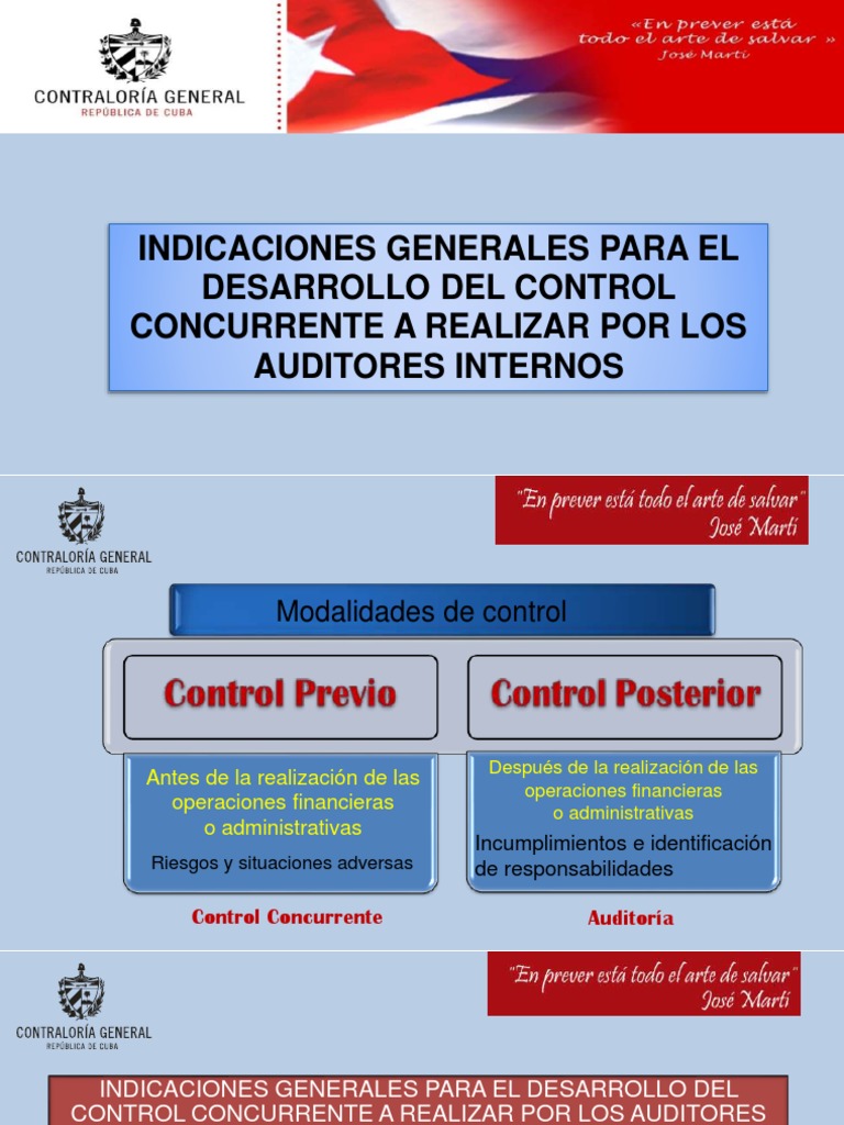 Guía para la implementación del control concurrente por parte de los ...