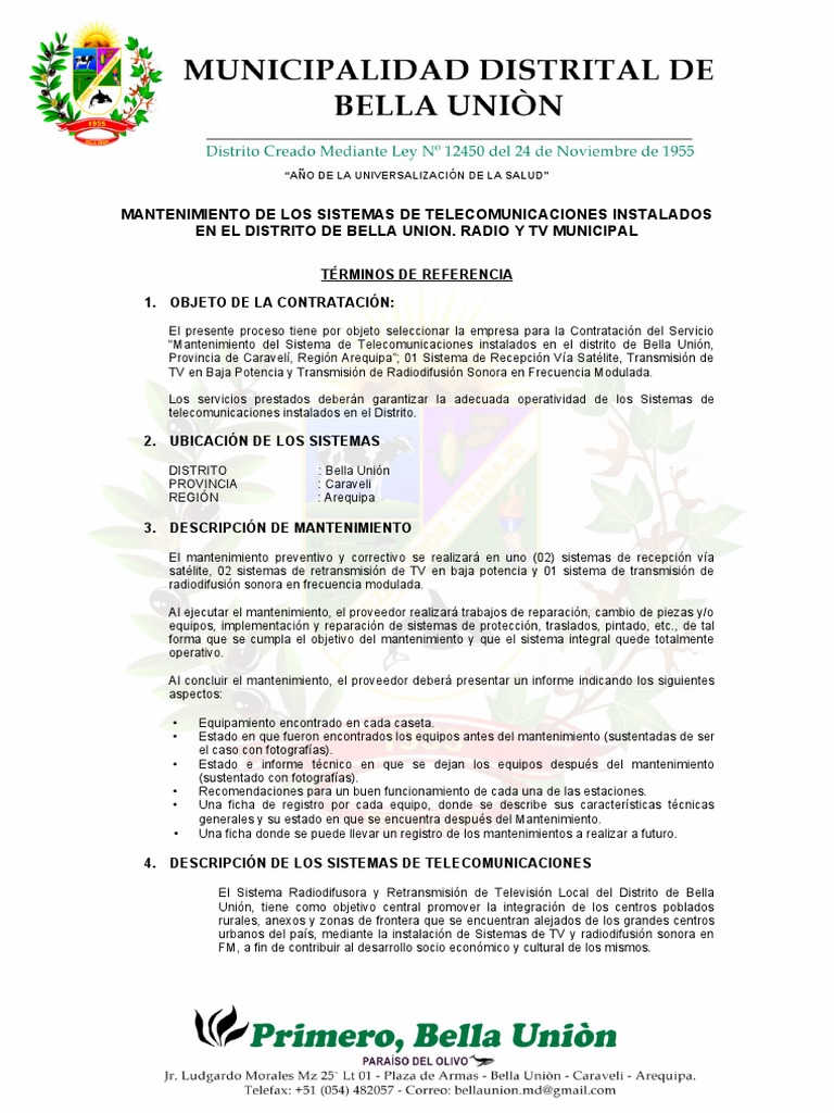 TDR Bu Radio | PDF | Antena (Radio) | Televisión