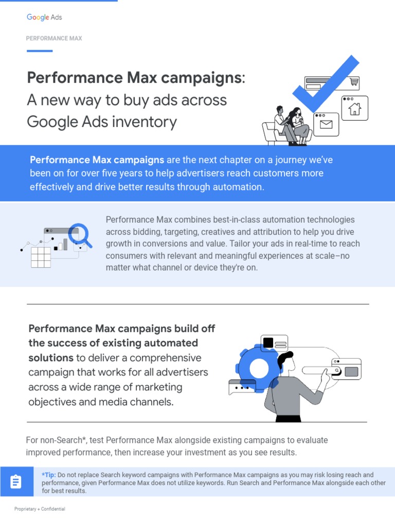 Performance Max - One Sheeter | PDF | Advertising | You Tube