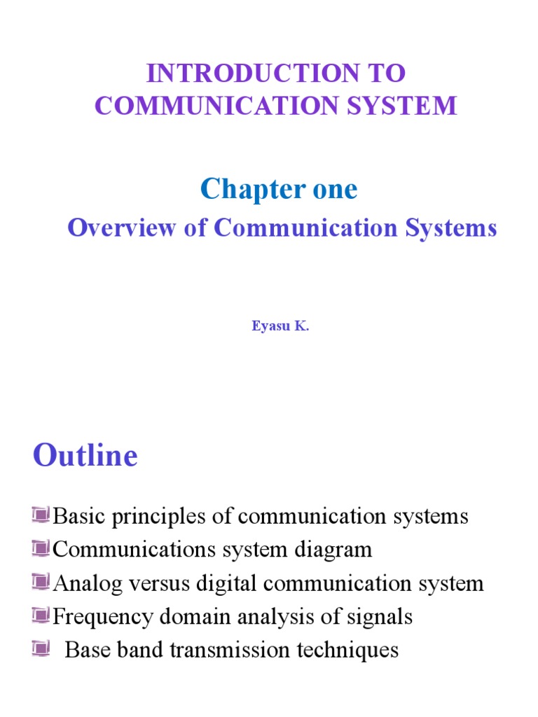 Introduction To Communication System | PDF | Communications System | Radio