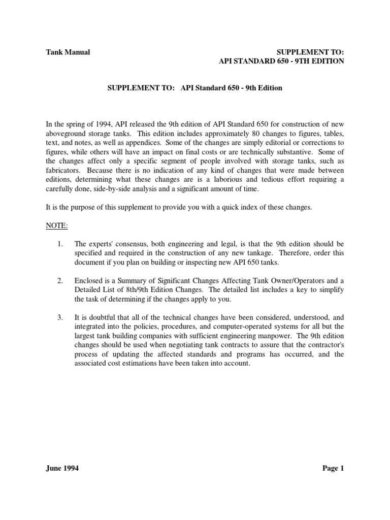 Api 650 | Download Free PDF | Welding | Construction