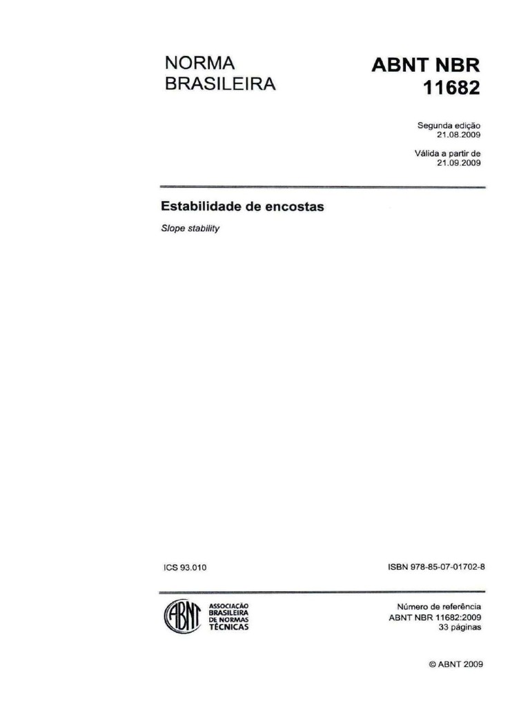 Abnt NBR 11682 | PDF