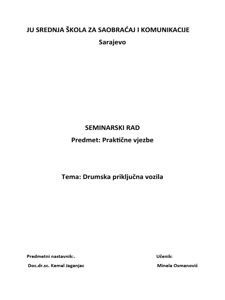 Seminarski Rad Min | PDF
