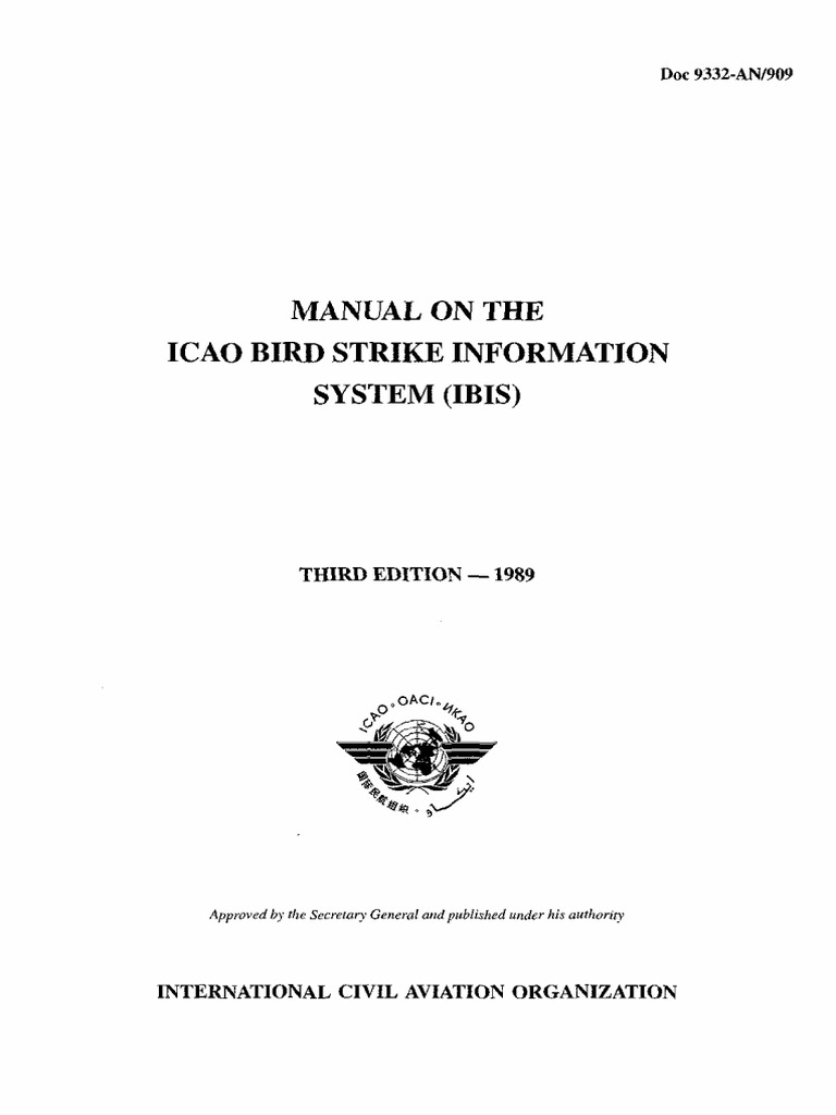Manual On The Icao Bird Strike Informatlon System (Ibis) | PDF ...