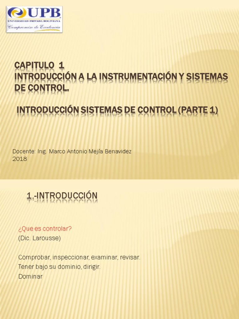 1.-Tema 1-Parte 1 | Descargar gratis PDF | Sistema de control | Calor