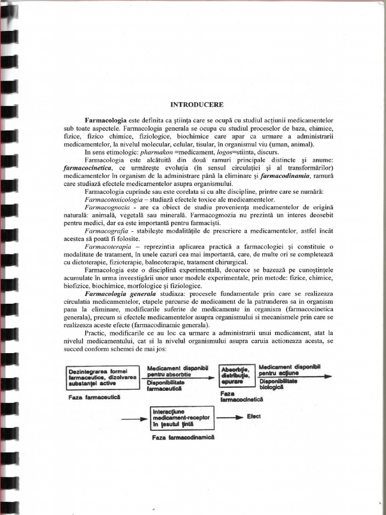 Curs Anul 1 Farmacologie | PDF