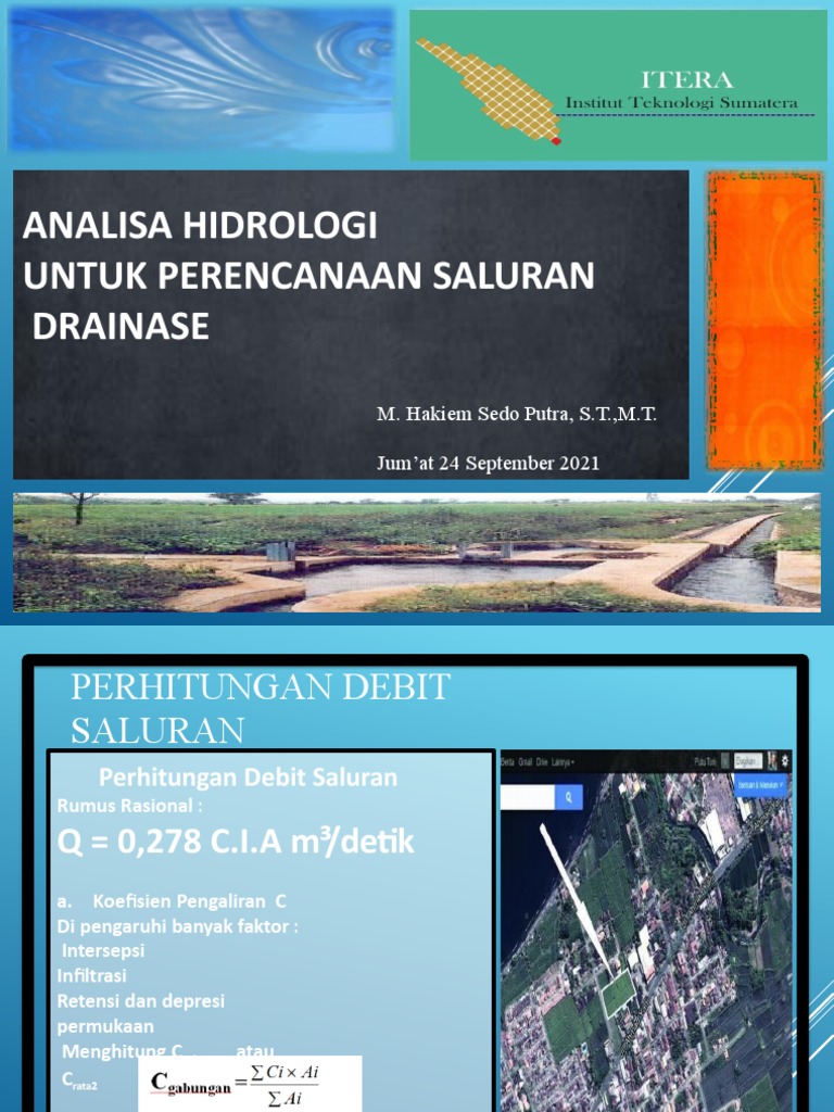 Analisa Hidrologi Untuk Perencanaan Saluran Drainase | PDF