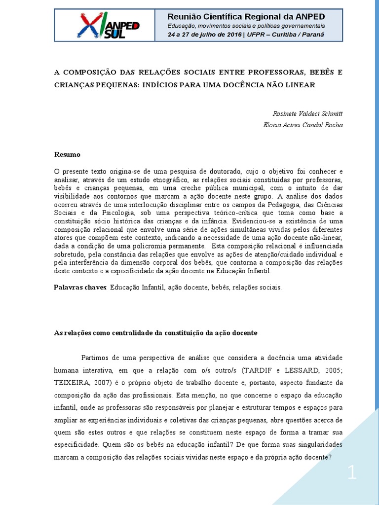 Eixo 5 - ROSINETE VALDECI SCHMITT ELOISA ACIRES CANDAL ROCHA | PDF | Sociologia | Tempo
