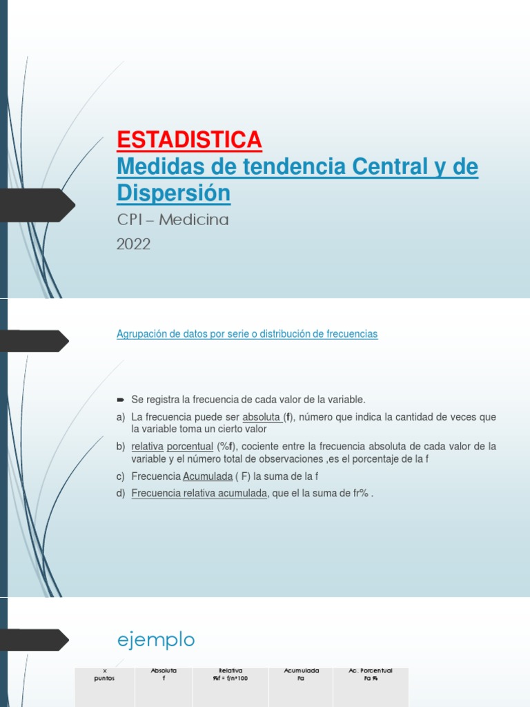 MTC y MD | PDF | Mediana | Desviación Estándar