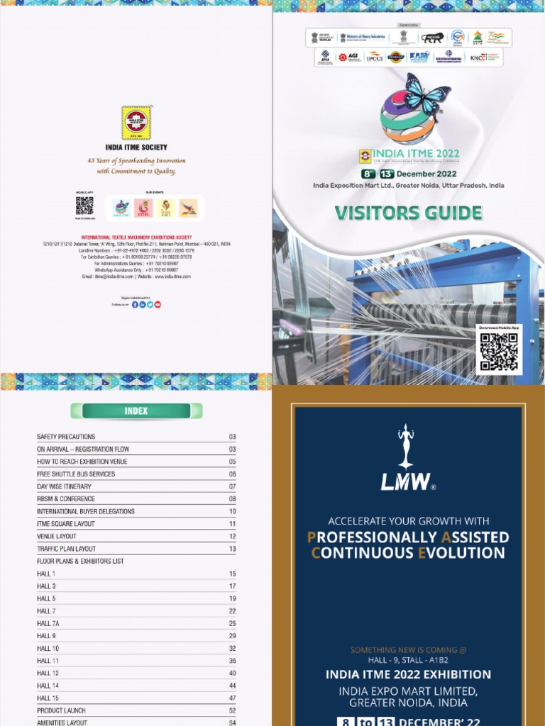 Visitors Guide VR7 DIGITAL | PDF | Spinning (Textiles) | Engineering