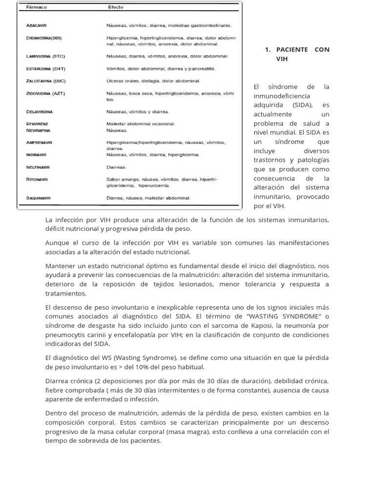 Apuntes Nutricion 3 | Descargar gratis PDF | VIH / SIDA | Nutrición