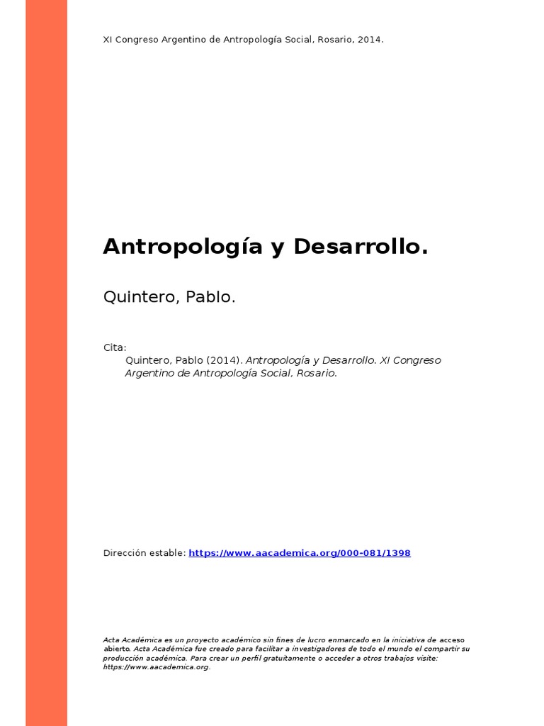 Quintero, Pablo (2014) . | PDF | Antropología | marxismo
