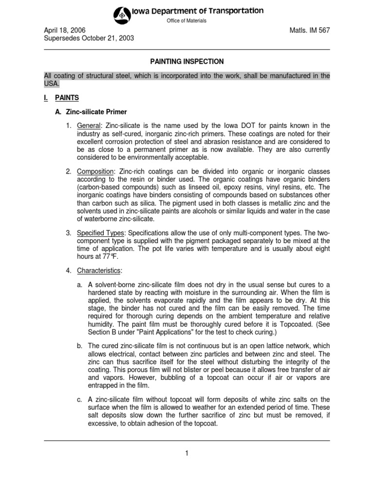 Painting Inspection | PDF