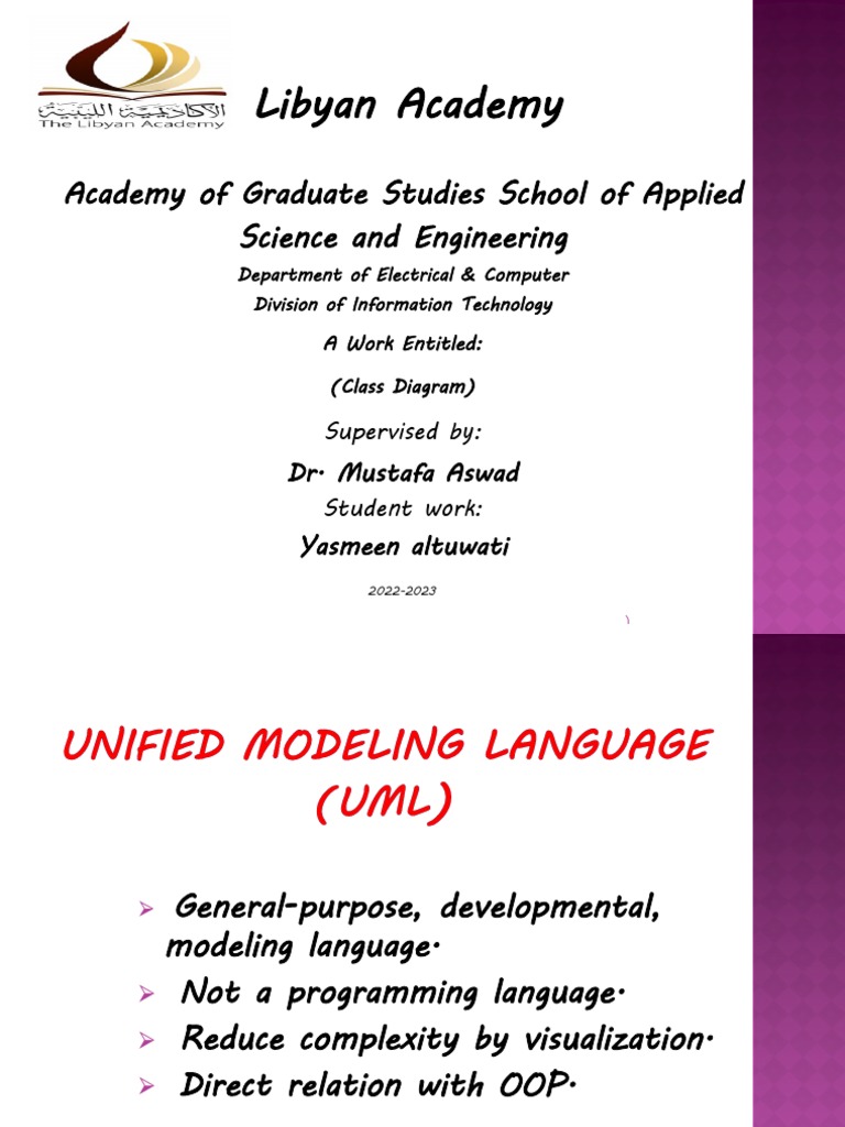 Unified Modeling Language Class Diagram Uml Pdf Class Computer Programming Method 8613