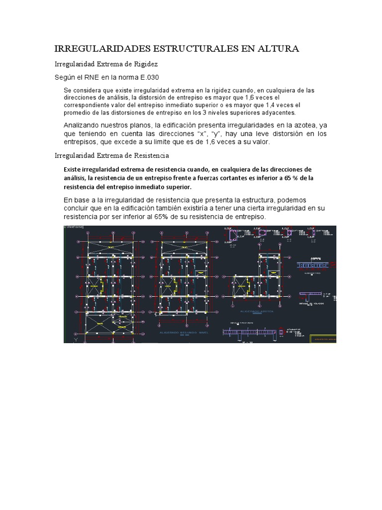 Irregularidades Estructurales en Edificaciones | PDF