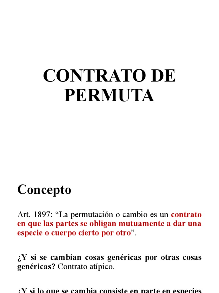 4 Contrato de Permuta | PDF