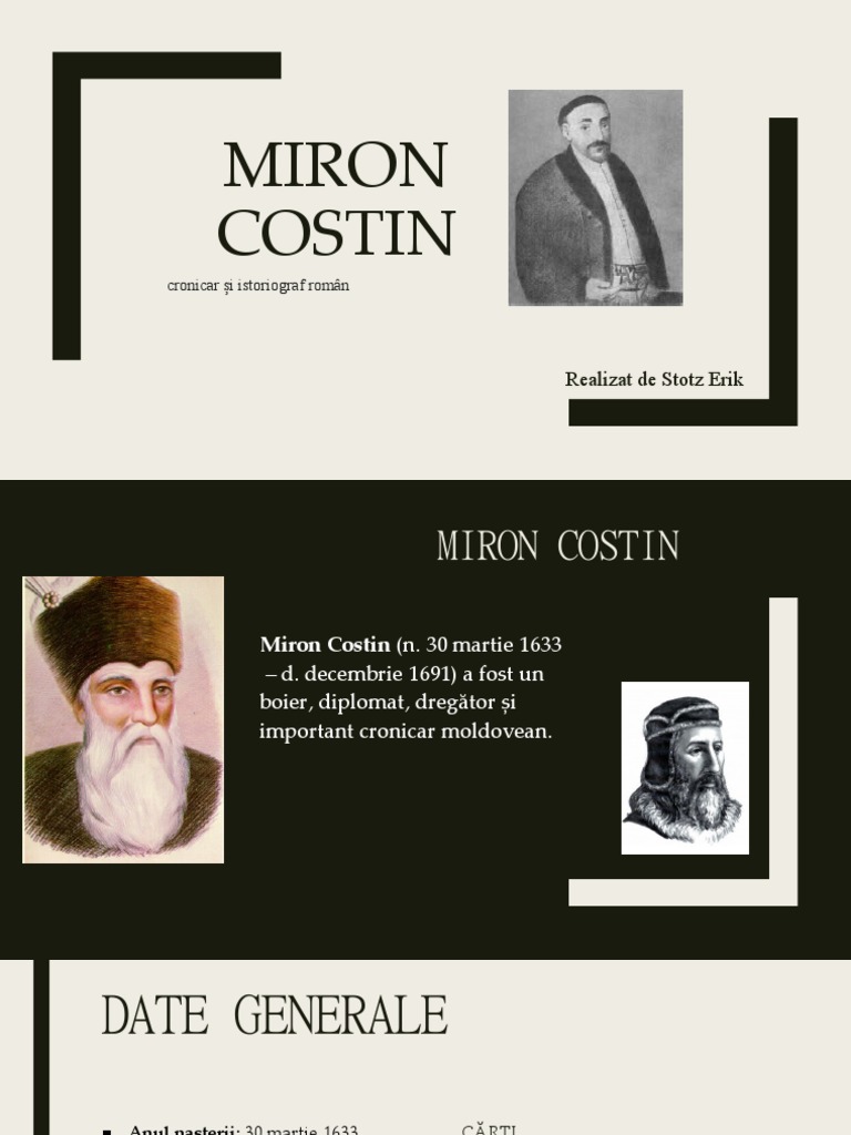 Miron Costin | PDF