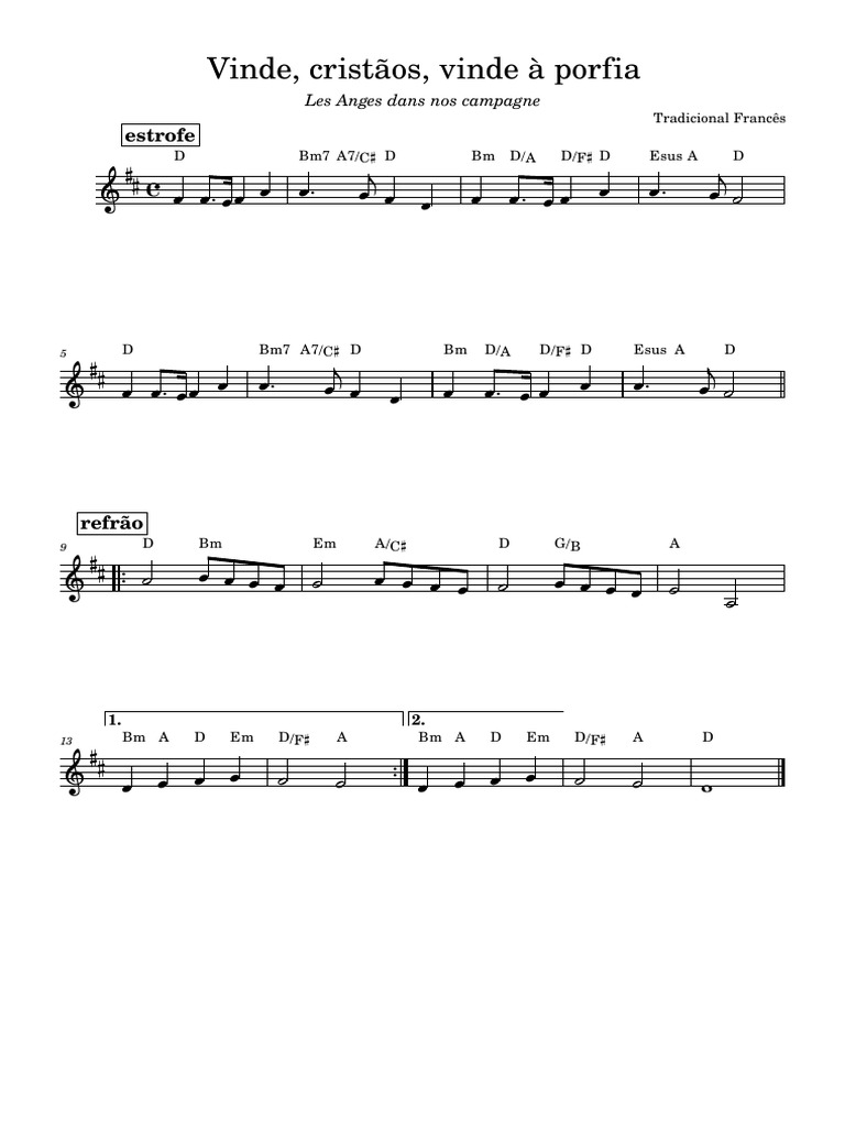 Vinde, Cristãos, Vinde À Porfia | PDF