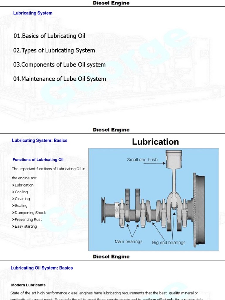 Lubricating System | PDF | Motor Oil | Internal Combustion Engine