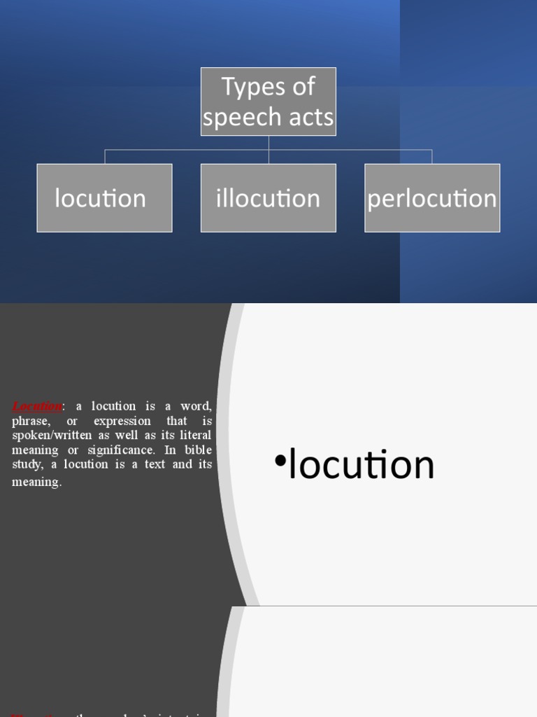 Types of Speech Acts | PDF | Linguistics | Human Communication