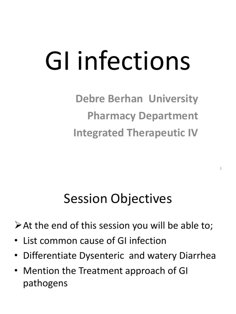 9 GI Infections | PDF | Diarrhea | Cholera