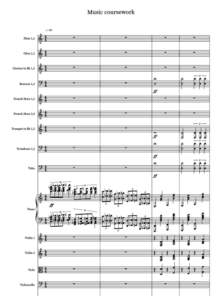 Comprehensive Music Coursework Overview | PDF | Compositions | Musical ...