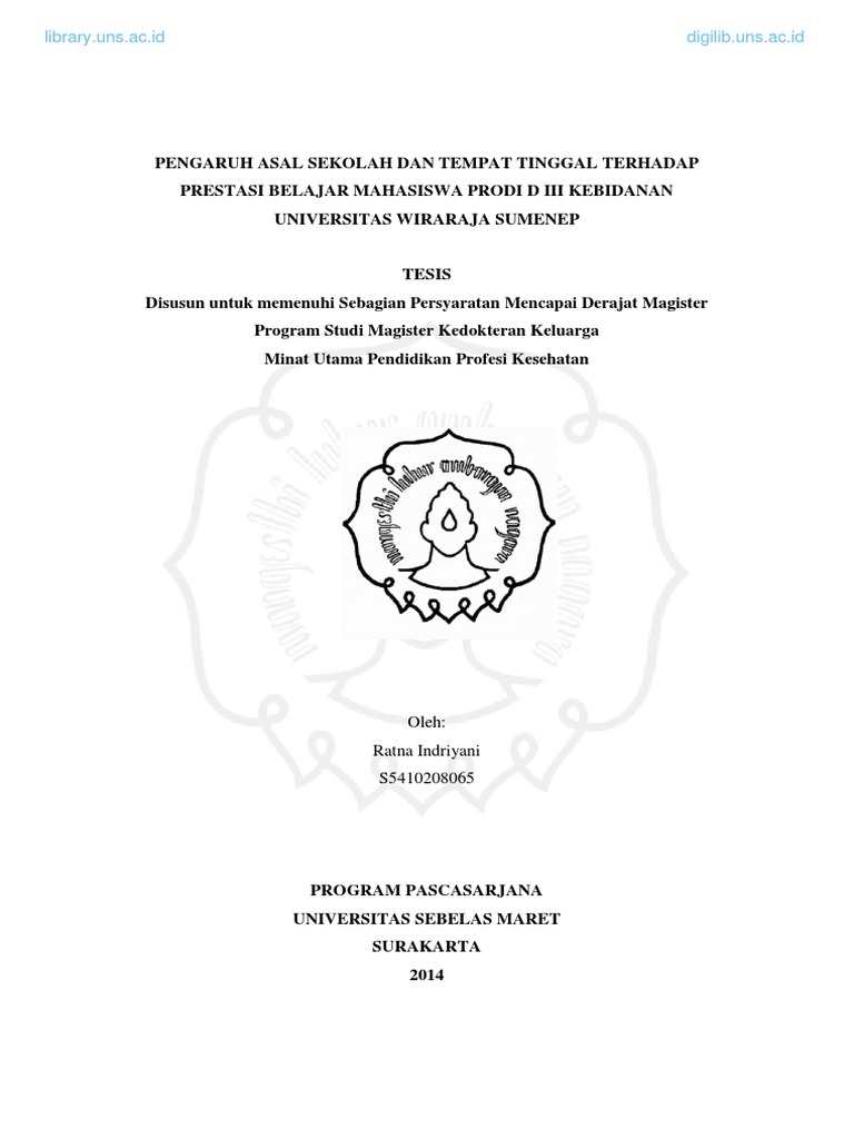 Tesis Ratna Indriyani S5410208065 | PDF