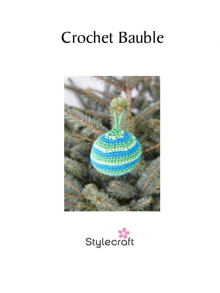 F008 CrochetBaublepattern | PDF | Weaving | Textile Arts