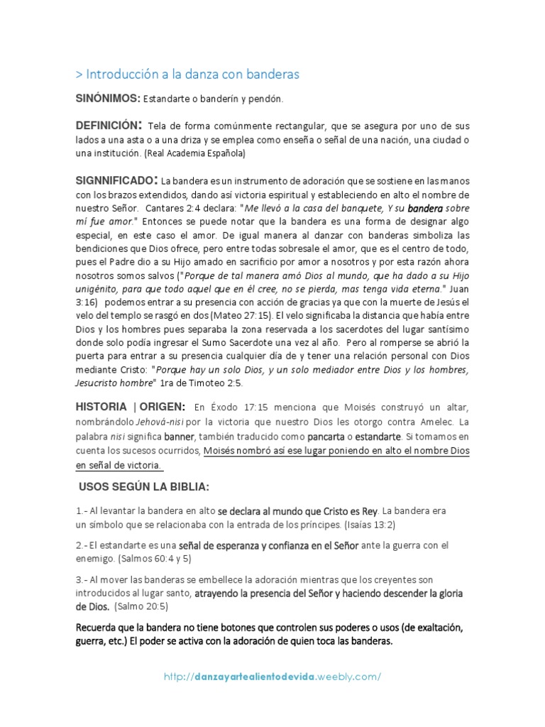 Intro A La Danza Con Banderas | PDF | Amor | eucaristía
