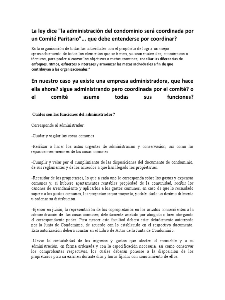 La Ley Dice Decreto 498 | PDF | Condominio | Principios éticos
